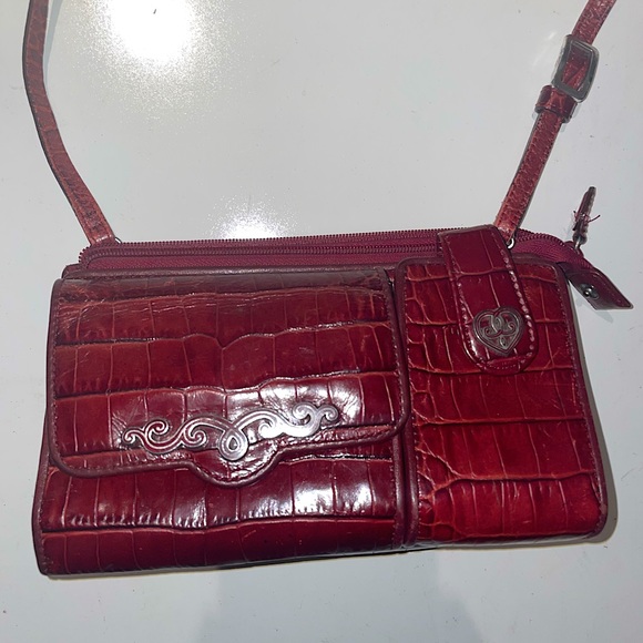 Brighton | Bags | Vintage Crocodile Brighton Crossbody Bag | Poshmark